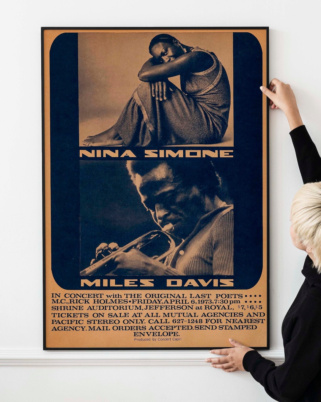 Vintage Jazz Legends Poster, Iconic Retro Jazz Concert Art for ...