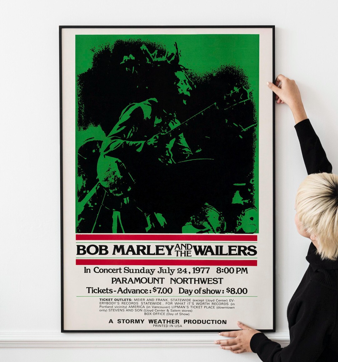 4x Vintage Reggae Music Poster – Classic 80s Jamaican Festival Print ...