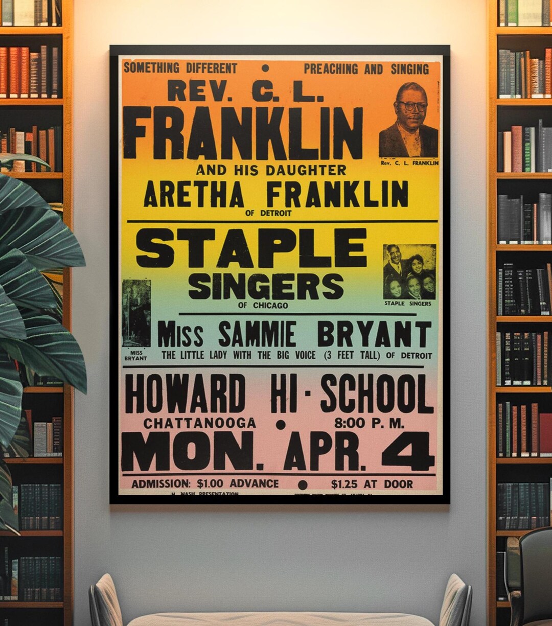 Classic Soul Motown Concert Poster – Vintage 60s Soul & R and B Wall ...