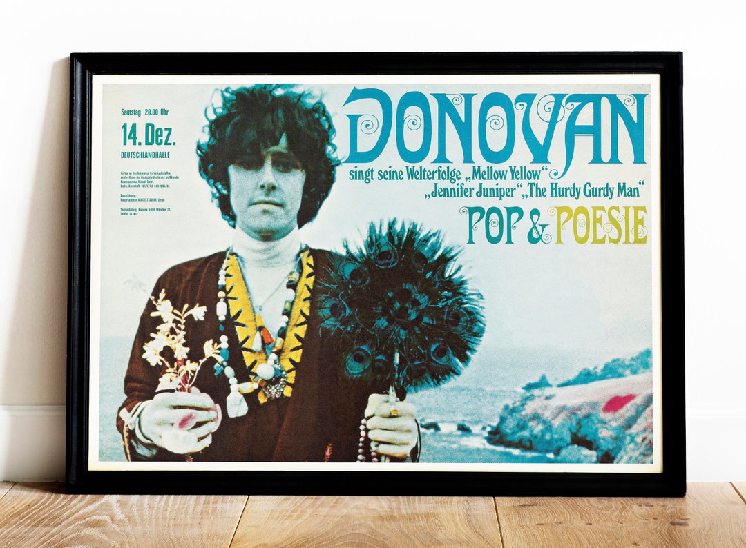 Retro 60s Rock Poster – Iconic Blues & Psychedelic Music Wall Art ...