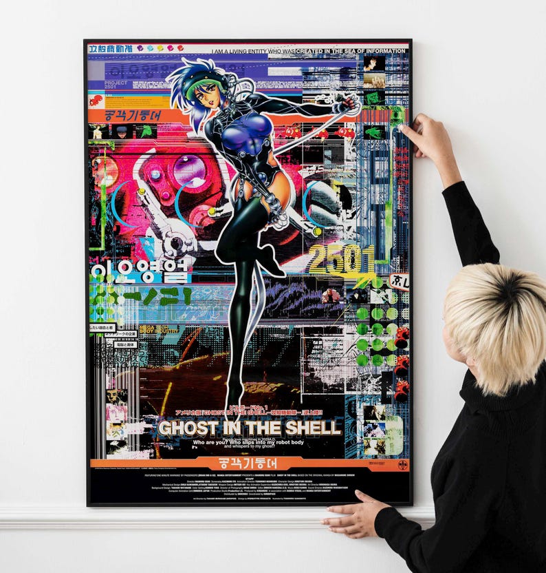 Anime Action Poster – Vintage Japanese Anime Classic Wall Art Manga ...