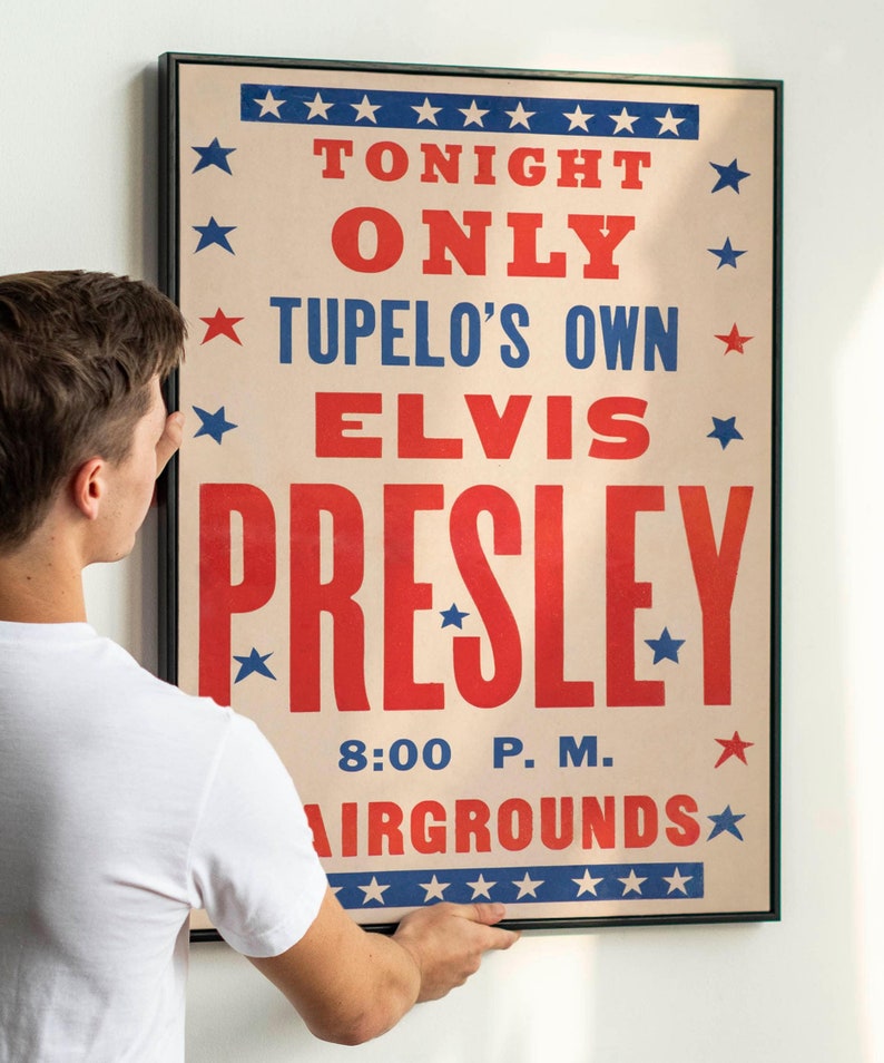 50s Retro Rock ‘n’ Roll Concert Poster – Classic 50s Music Memorabilia ...