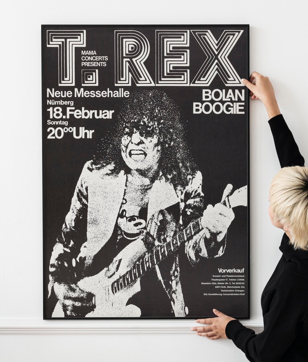 1970s Rock Band Concert Poster – Vintage Wall Art Concert Collectible ...