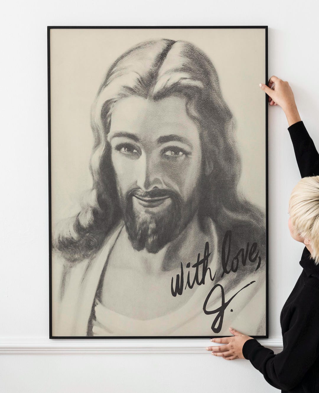 Jesus Christ Religious Poster Print – Signed With Love J, Faith Wall ...