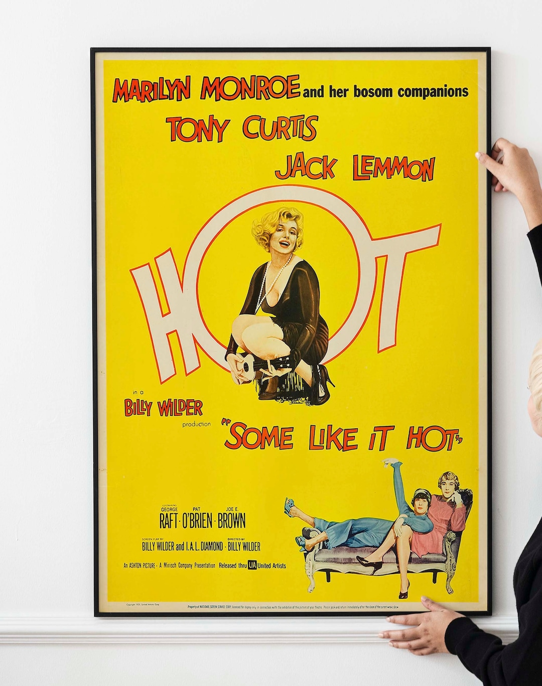 Retro 50s Cinema Poster – Classic Comedy & Romance Movie Collectible - Etsy