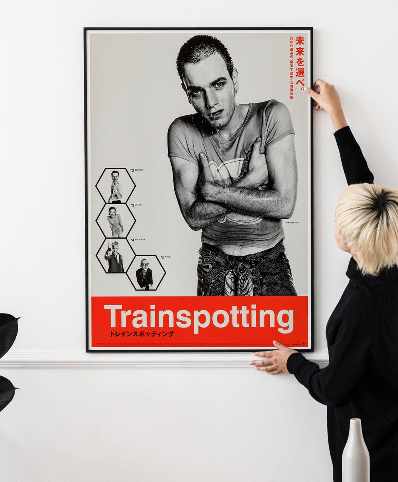 Trainspotting 1996 Japanese Movie Poster PRINTABLE DOWNLOAD - Etsy