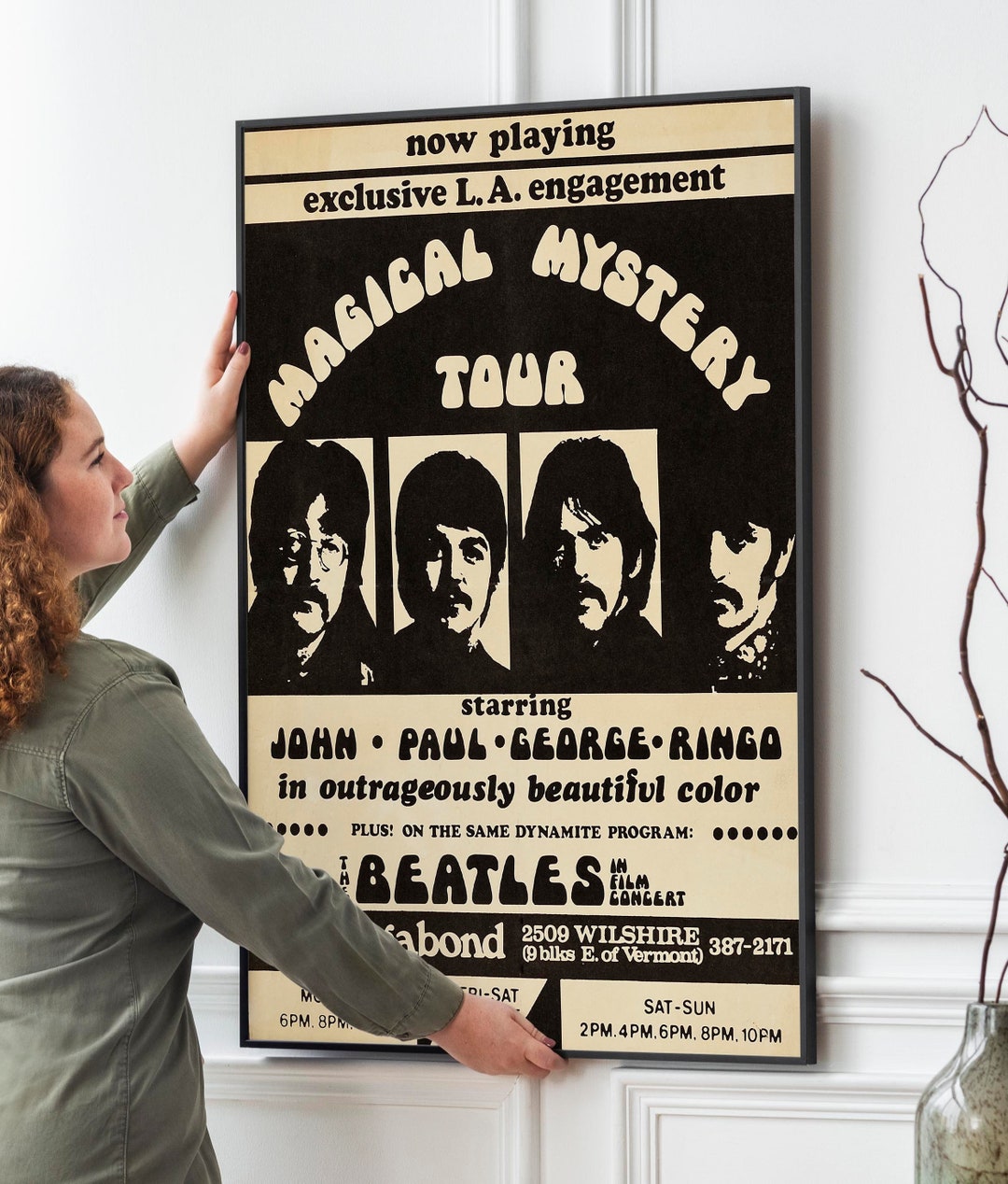 The Beatles Magical Mystery Vintage Tour Poster 1967 - Etsy UK