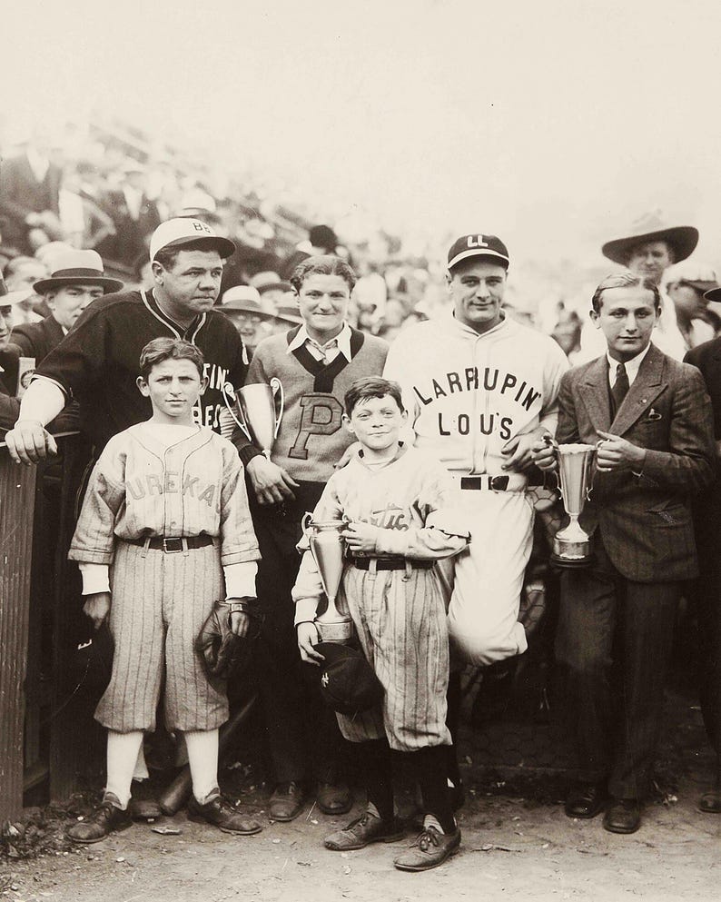 Babe Ruth Baseball Posters – 1920s Classic Baseball Tour, Historic ...
