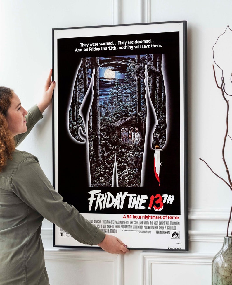 Retro 80s Horror Poster – Classic Cult Slasher Cinema Collectible ...
