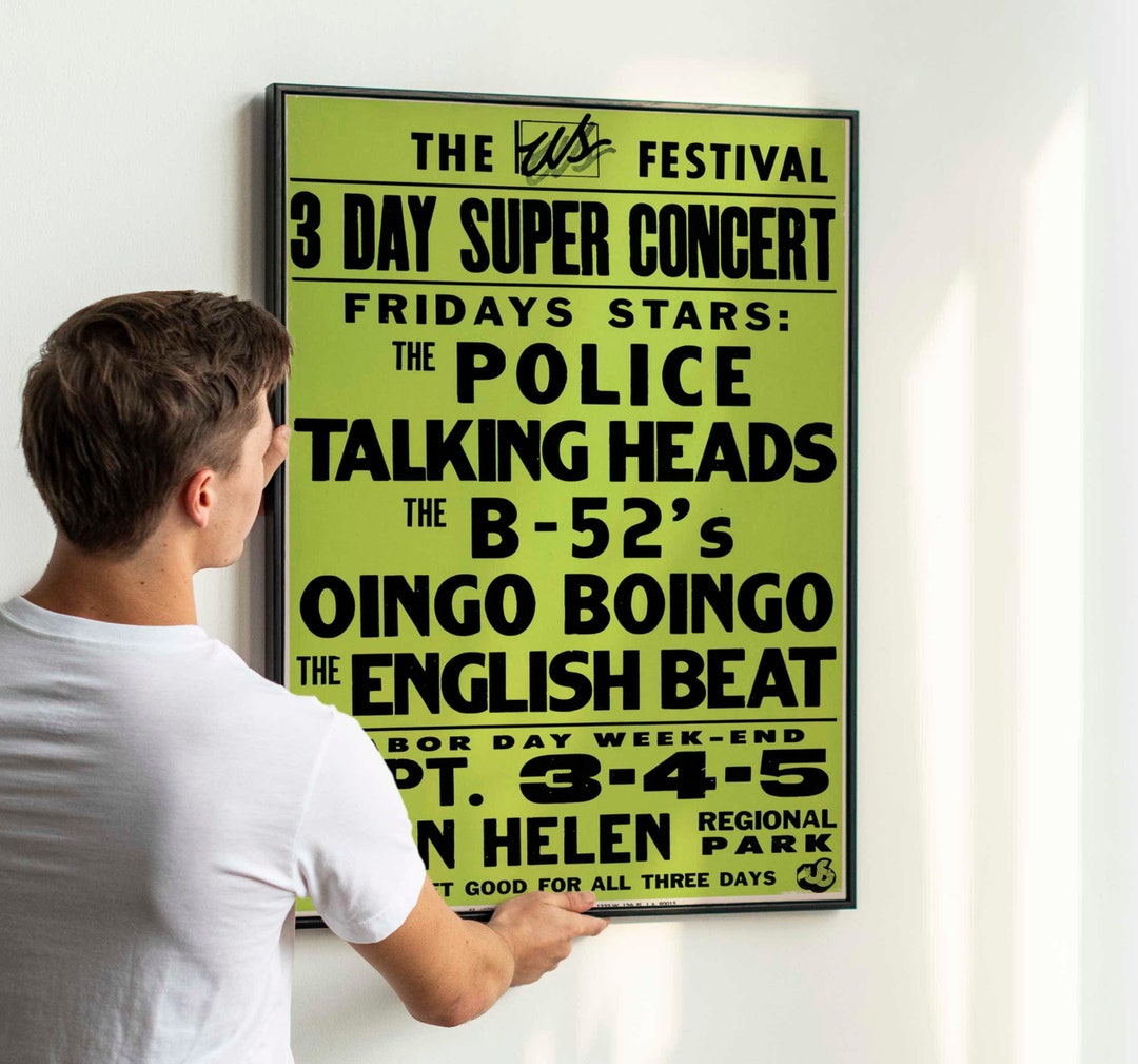 80s Retro Music Festival Poster Vintage Pop Concert Poster – Retro 80s ...