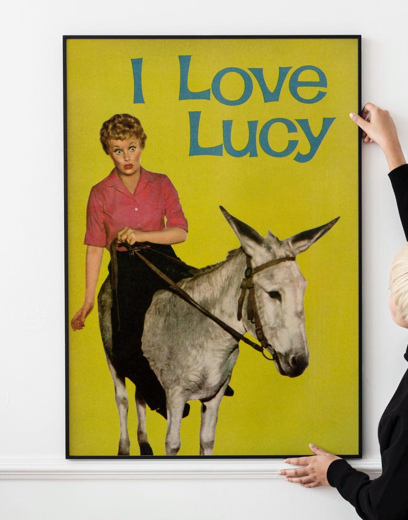 Set of 2 I Love Lucy Posters – Vintage Lucille Ball Classic TV Show ...