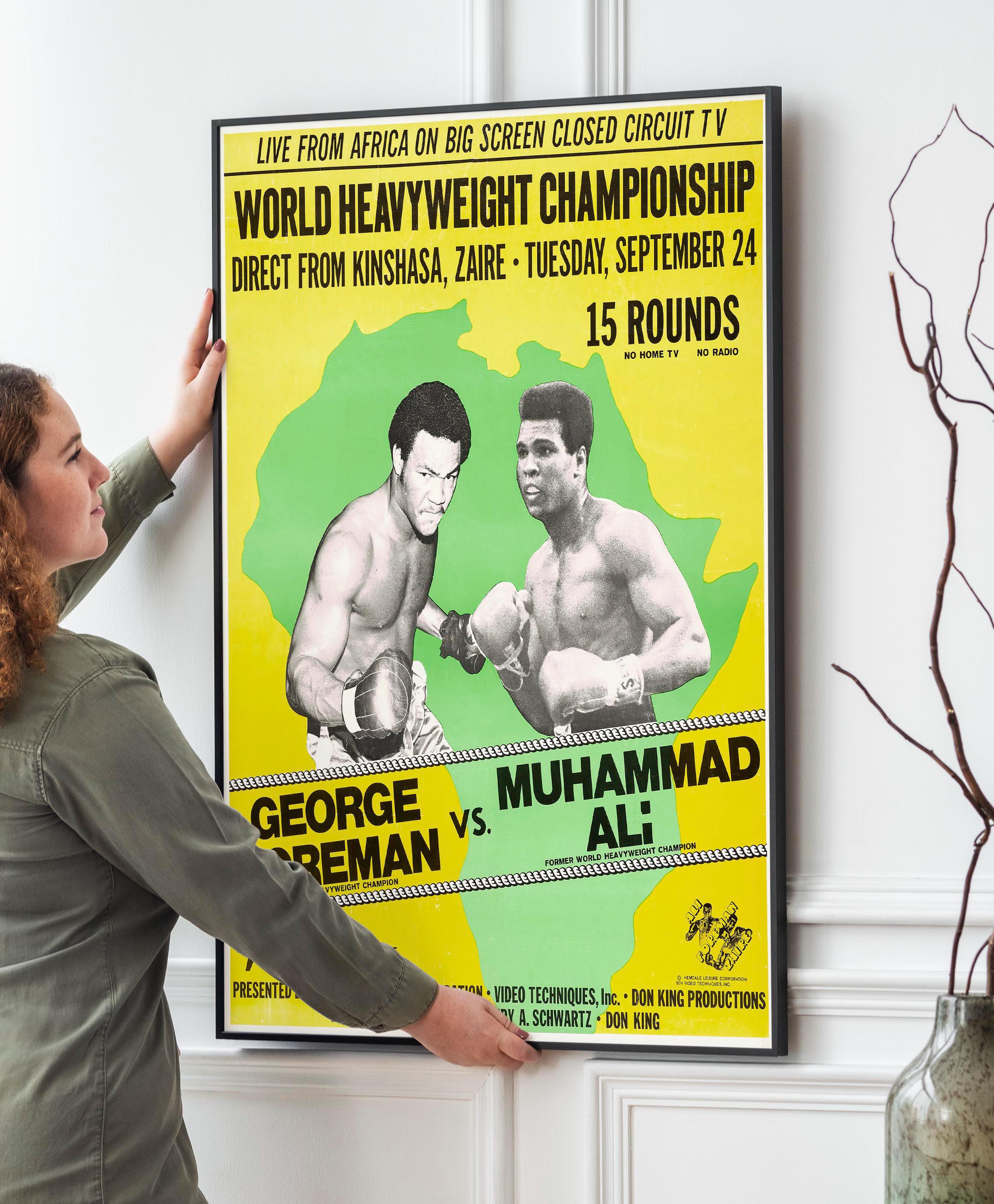 Vintage Boxing Poster – Retro Fight Art & Boxing Match Memorabilia for ...