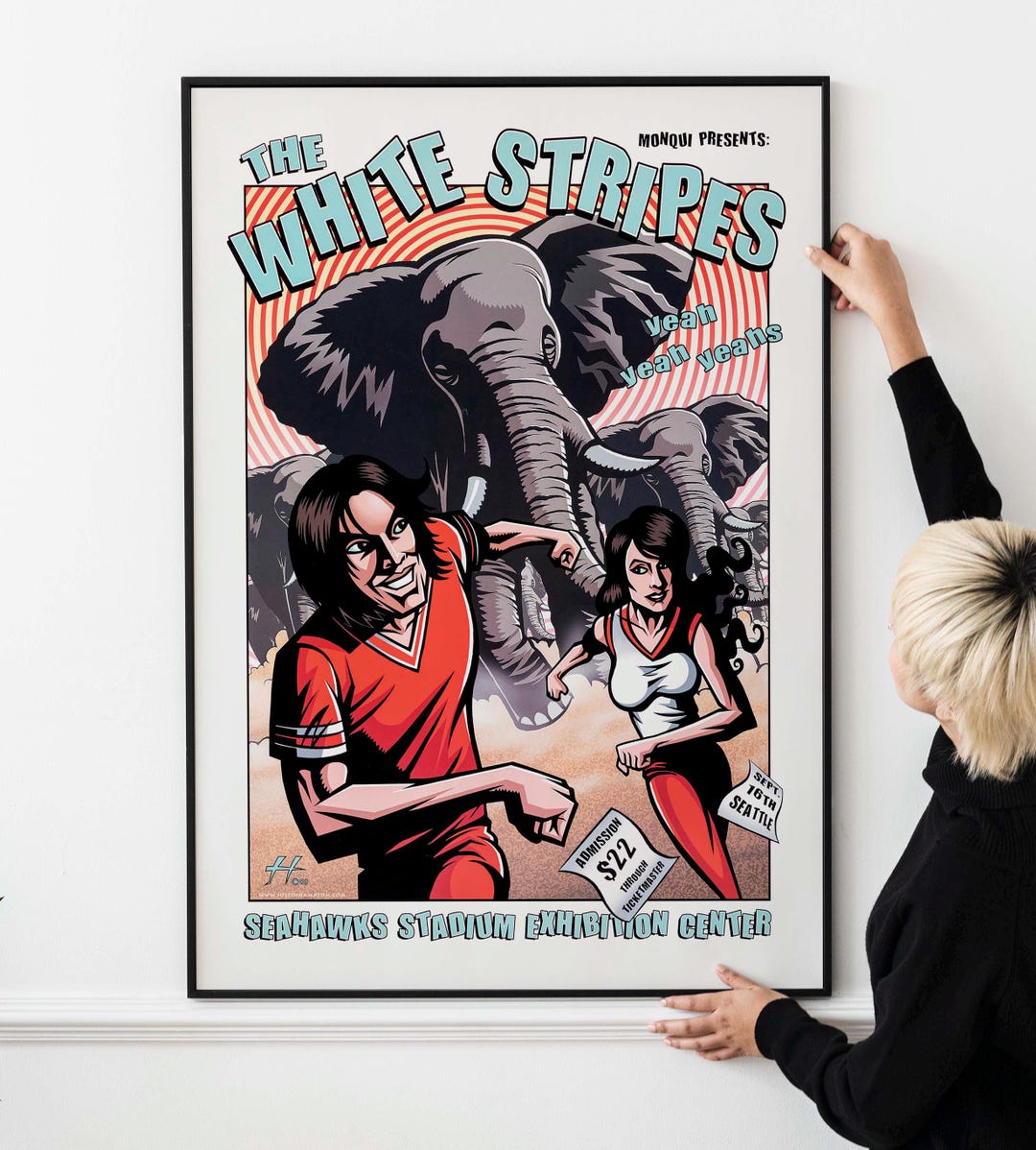 Retro Indie Rock Band Poster, Vintage Music Print, Classic Indie Poster ...