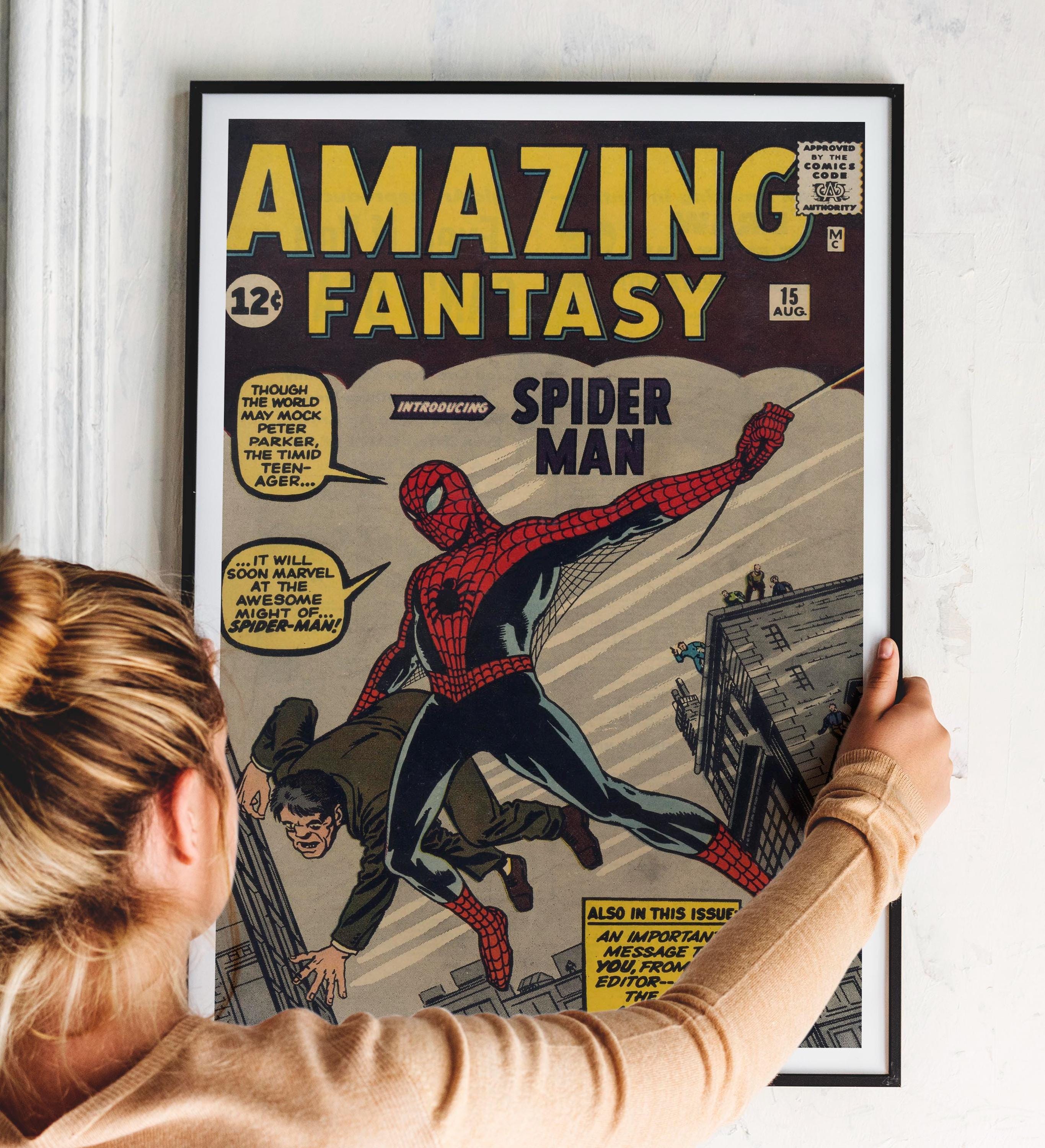 Vintage 1950s Classic Comic Book Poster Retro Poster Décor Superhero ...