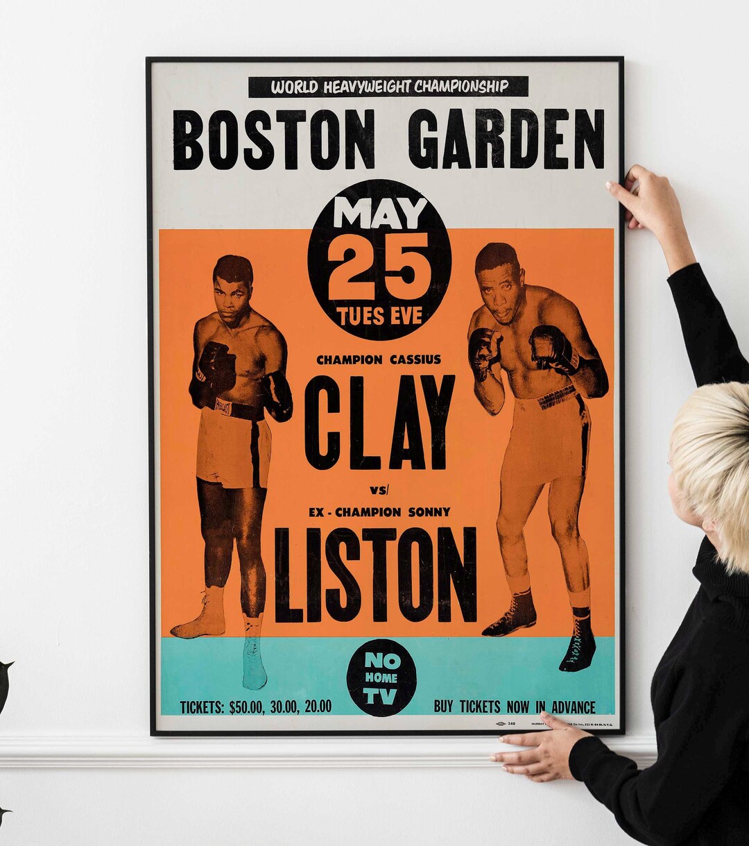 Vintage Retro Boxing Poster – Iconic Boxing Poster – Boxing Memorabilia ...