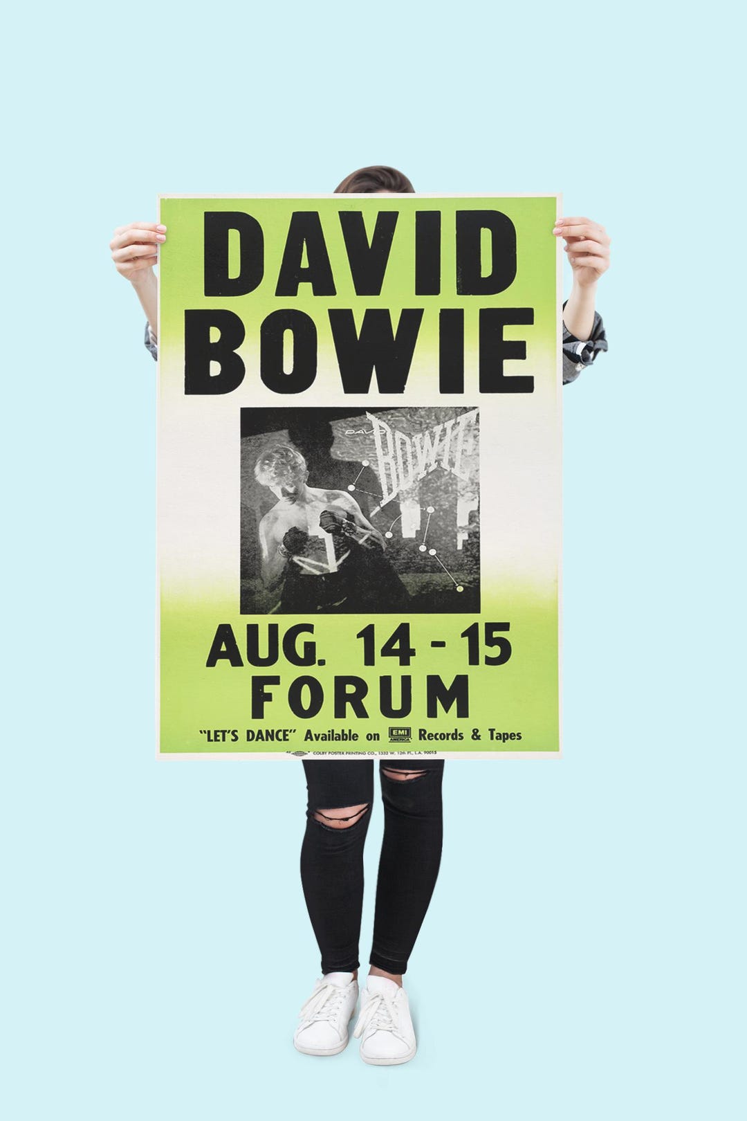 Vintage 80s Concert Poster – 1980s Rock Icon, Pop & Glam Rock Wall Art ...
