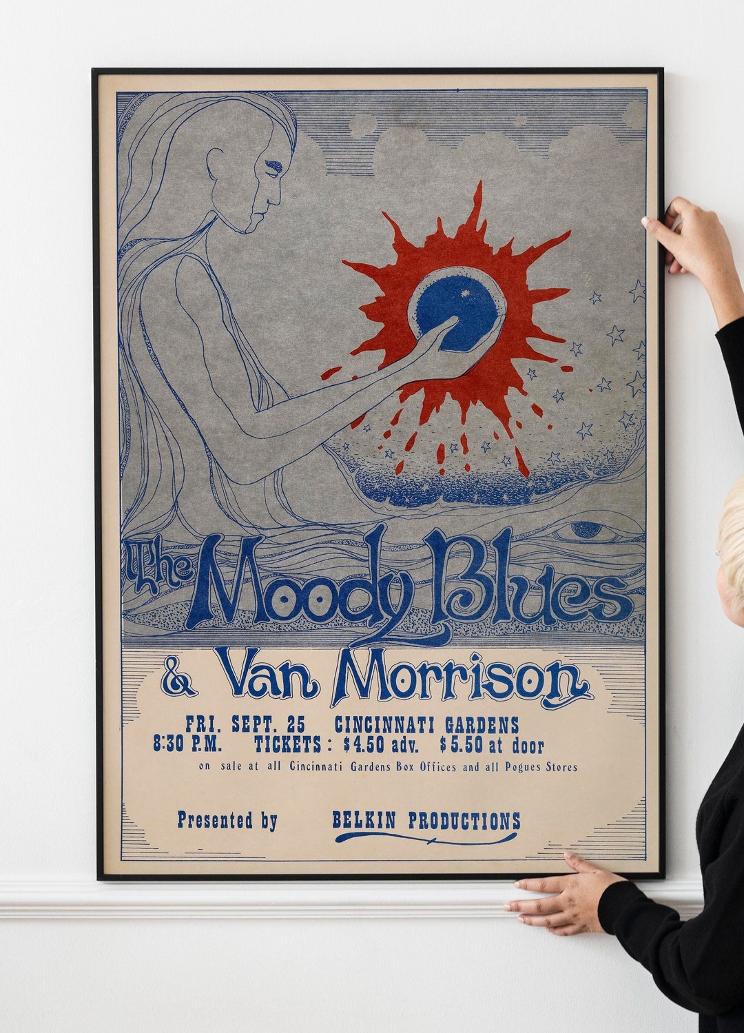 70s Retro Music Art Poster – Vintage Psychedelic Festival Décor ...