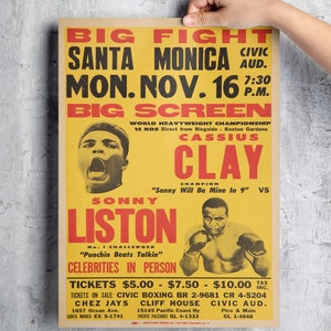 Boxing Match Poster – Iconic Vintage Fight Art & Boxing Memorabilia ...