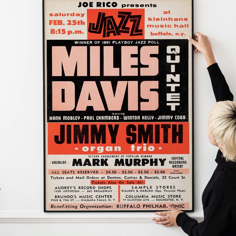 Vintage Jazz Poster - Etsy