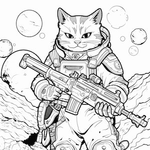 Space Wars Coloring Book. Fascinating and Creative Scenes of Galactic ...