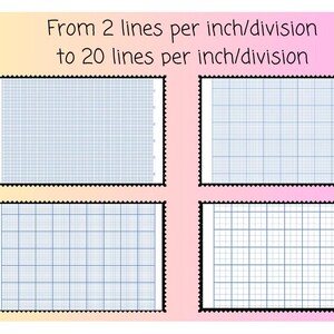 Graph Paper Bundle Printable Graph Grid Paper Templates Graph Pages ...