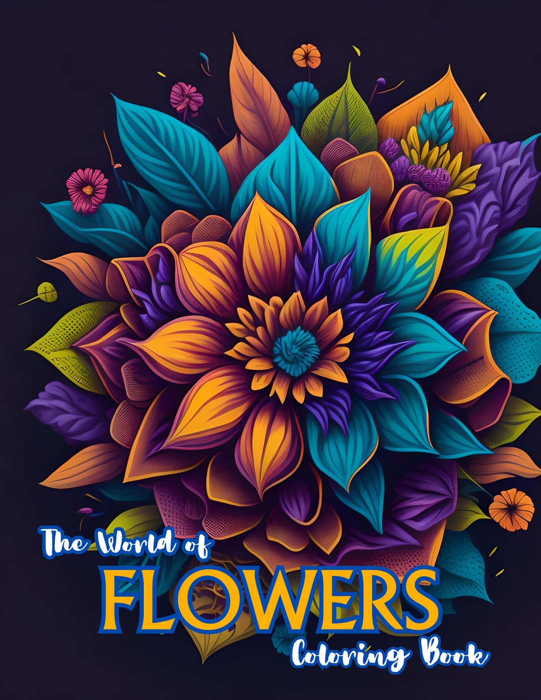 The World of Amazing Flowers Coloring Book: Beginner-friendly ...