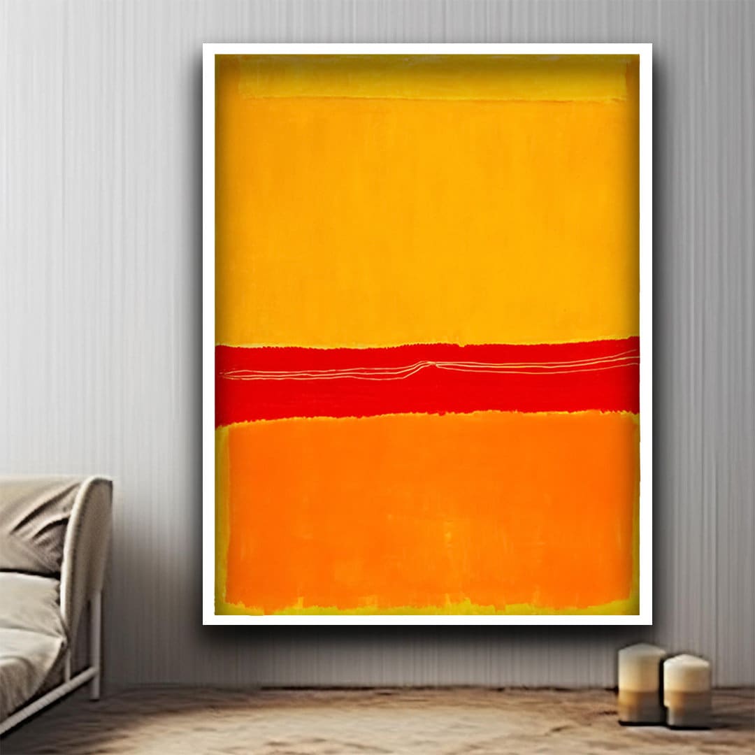 Mark Rothko Yellow Red Orange Art,mark Rothko Canvas Wall Decor,mark ...