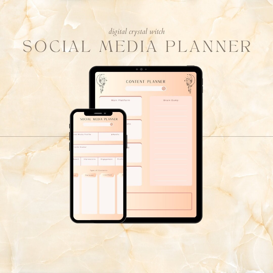 Editable Ultimate Social Media Planner Bundle Notes Workbook Journal ...