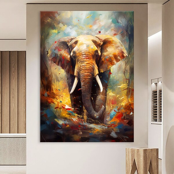 Abstract Elephant - Etsy
