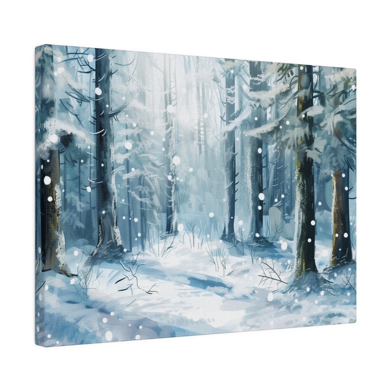 Snow Swept Forest, Canvas Wall Art - Etsy