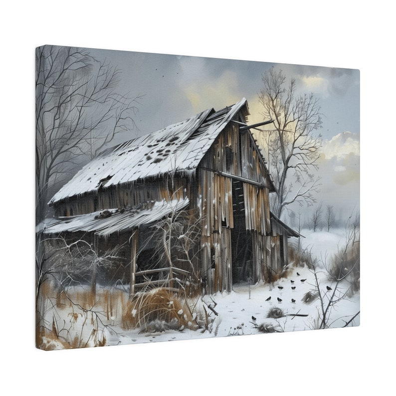 Old Rustic Barn, Canvas Wall Art - Etsy
