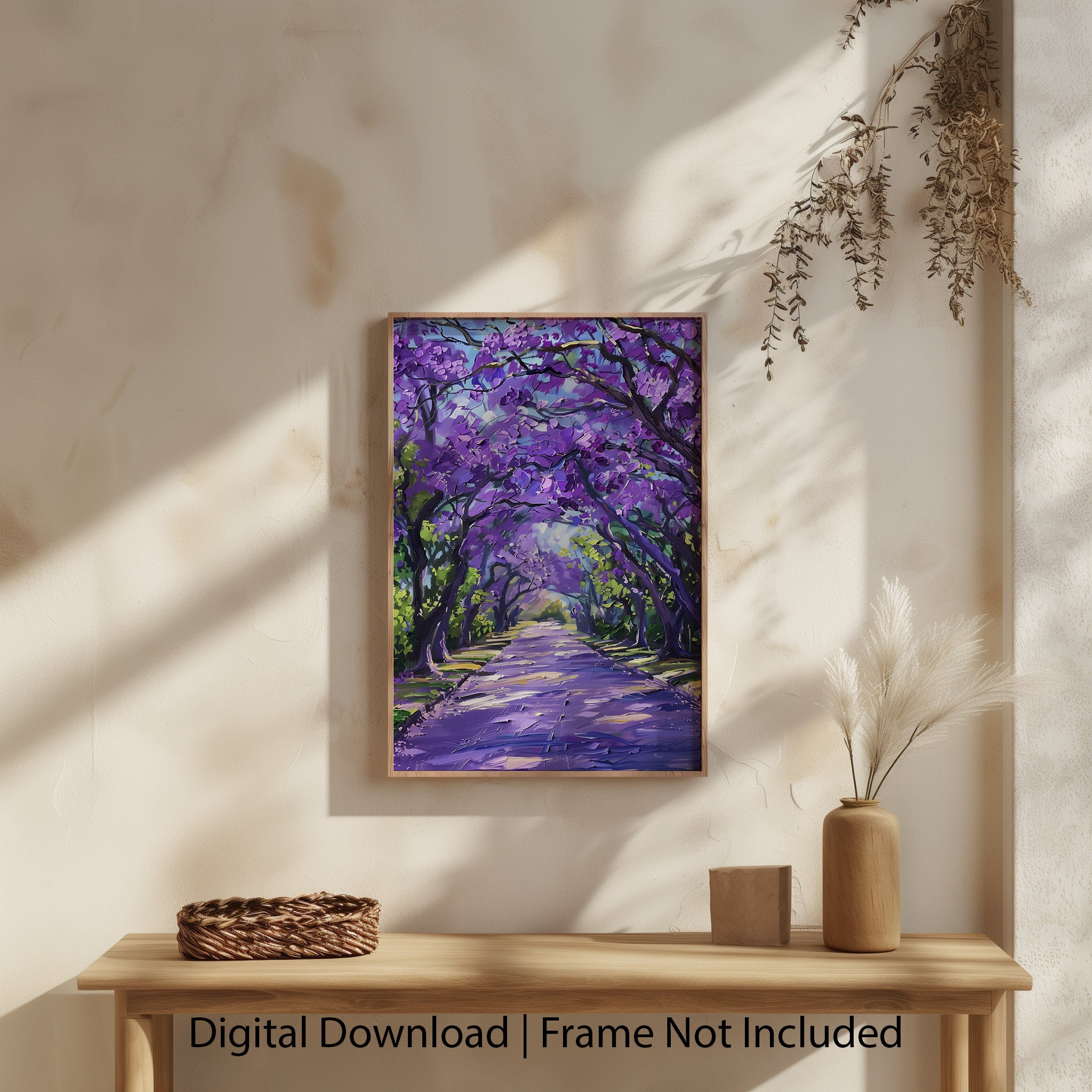 Jacaranda Tree Art | Oil Painting | Purple | Tree | Botanical ...