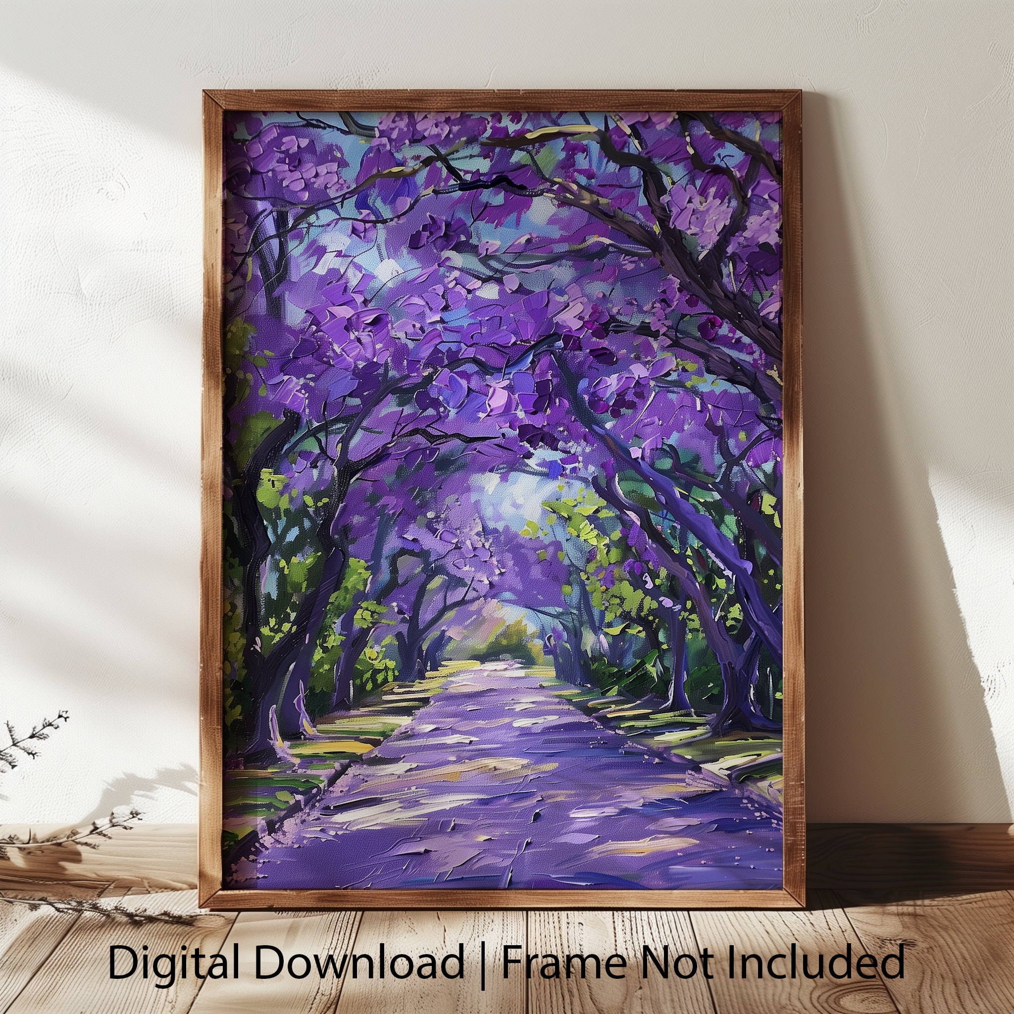 Jacaranda Tree Art | Oil Painting | Purple | Tree | Botanical ...