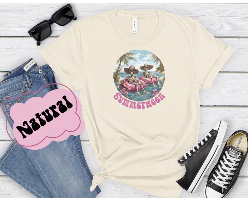 Summerween Skeleton Beach Shirt | Tropical Beach Shirt | Summer-ween ...
