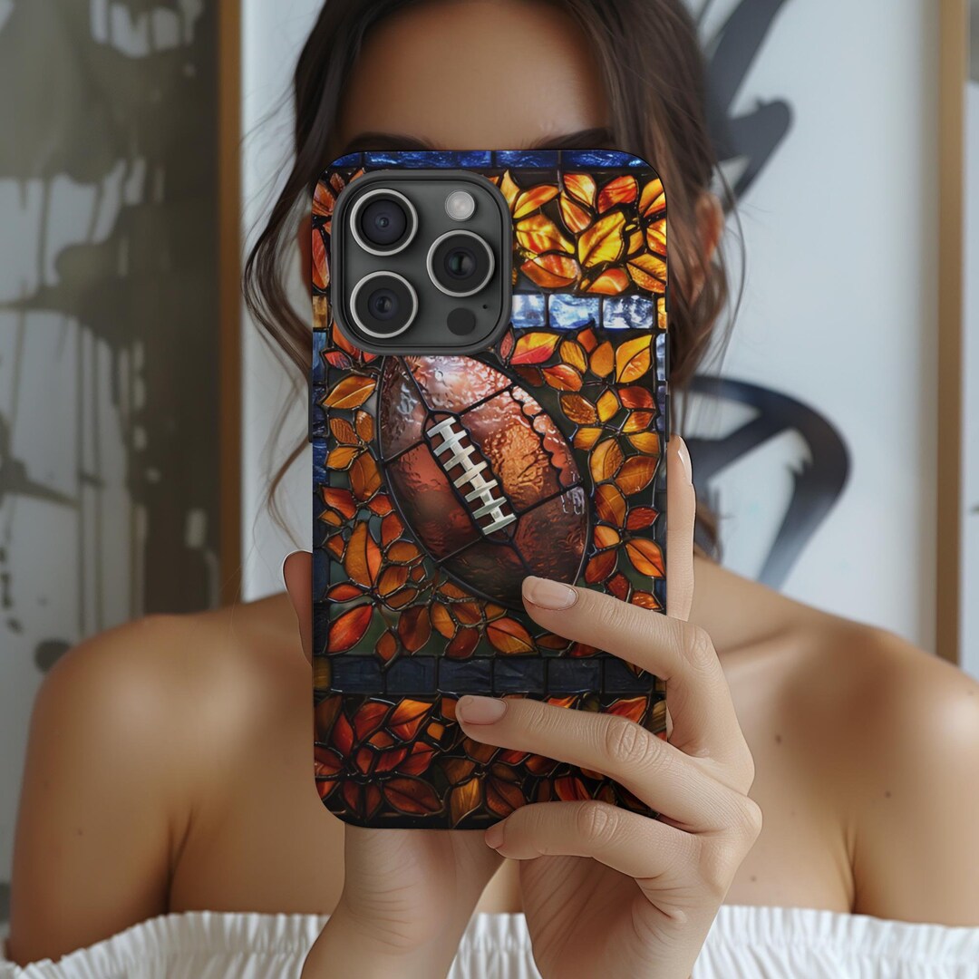 Football Season Stained Glass iPhone Case | Cozy Autumn | Football ...