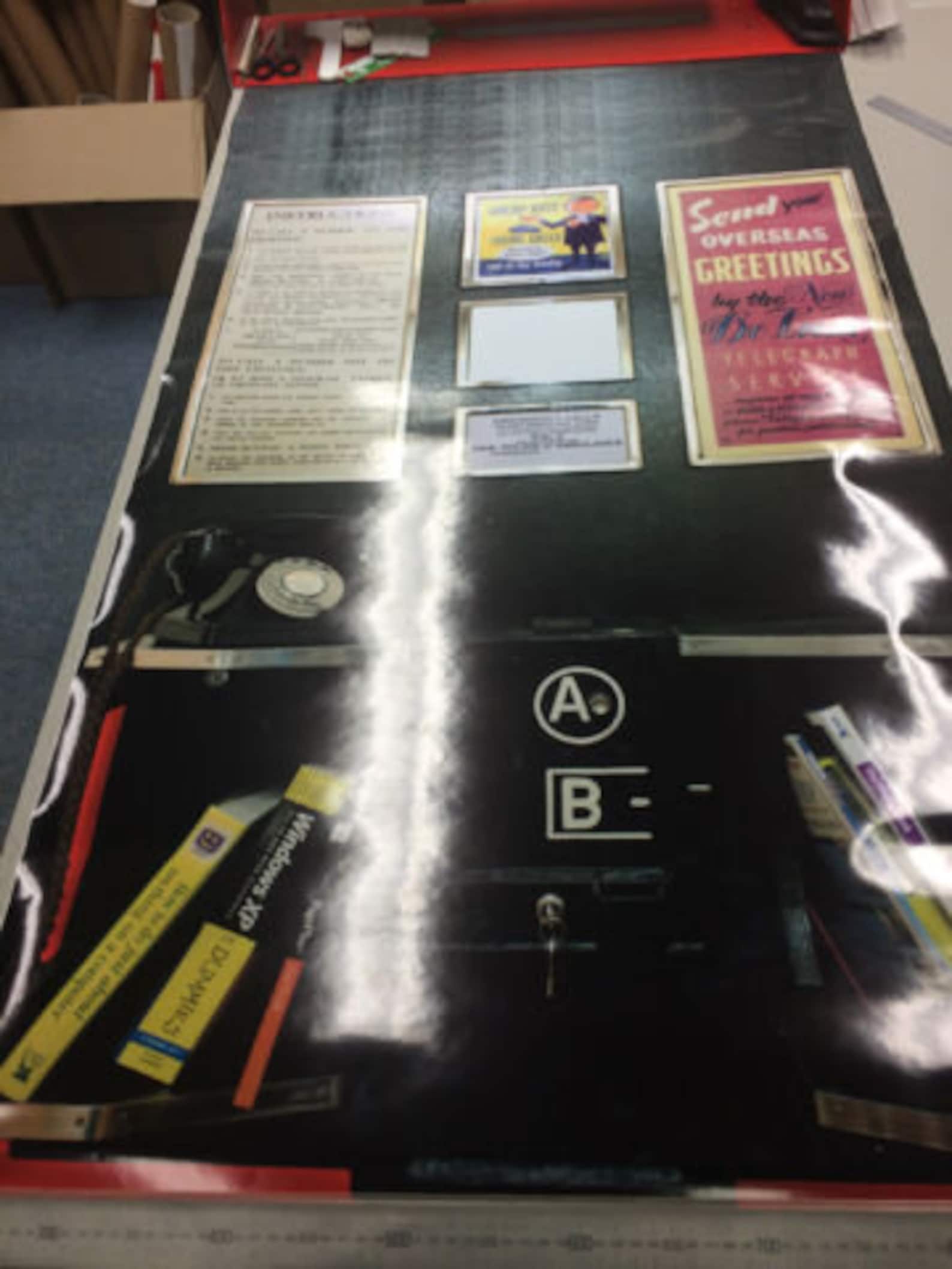 Vinyl Printed Interior Print to Fit a K6 RED TELEPHONE BOX Full Size ...