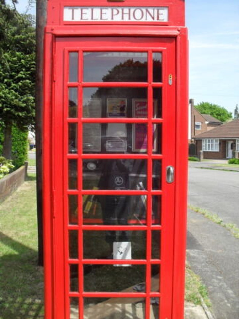 Vinyl Printed Interior Print to Fit a K6 RED TELEPHONE BOX Full Size ...