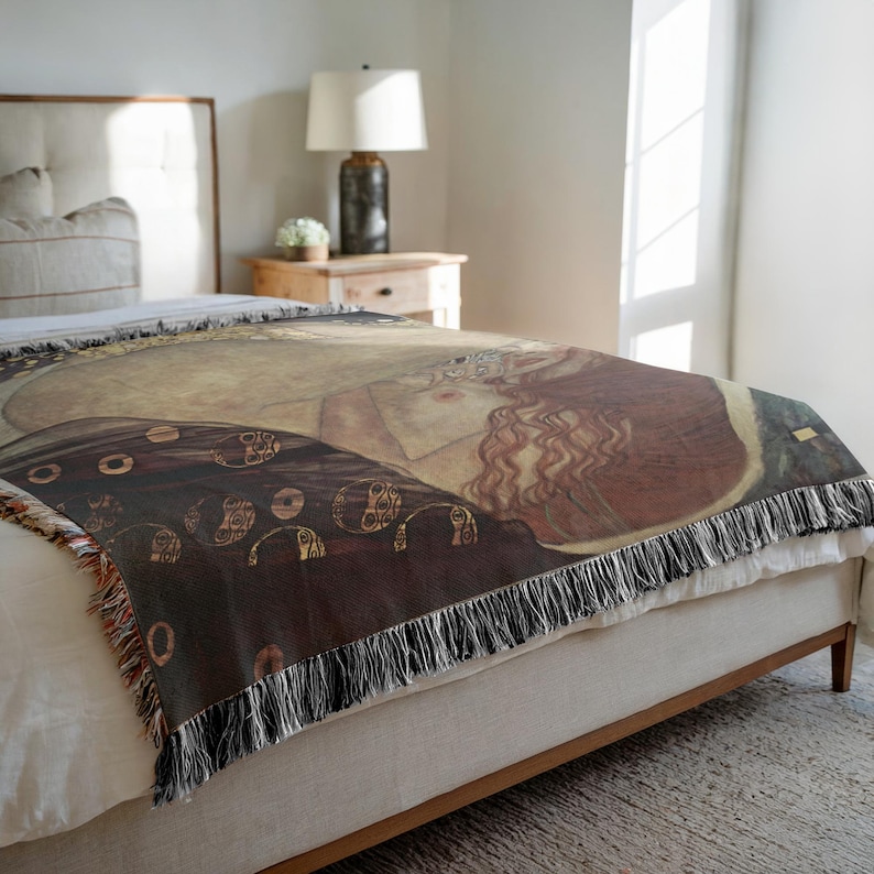 Gustave Klimt Danae Woven Blanket, Tapestry, Home Decor, Bedroom Throw ...