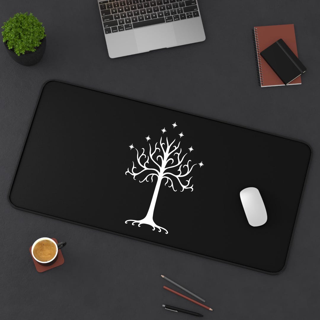 Gondor Desk Mat: White Tree, Fantasy Gaming Mouse Pad - Etsy