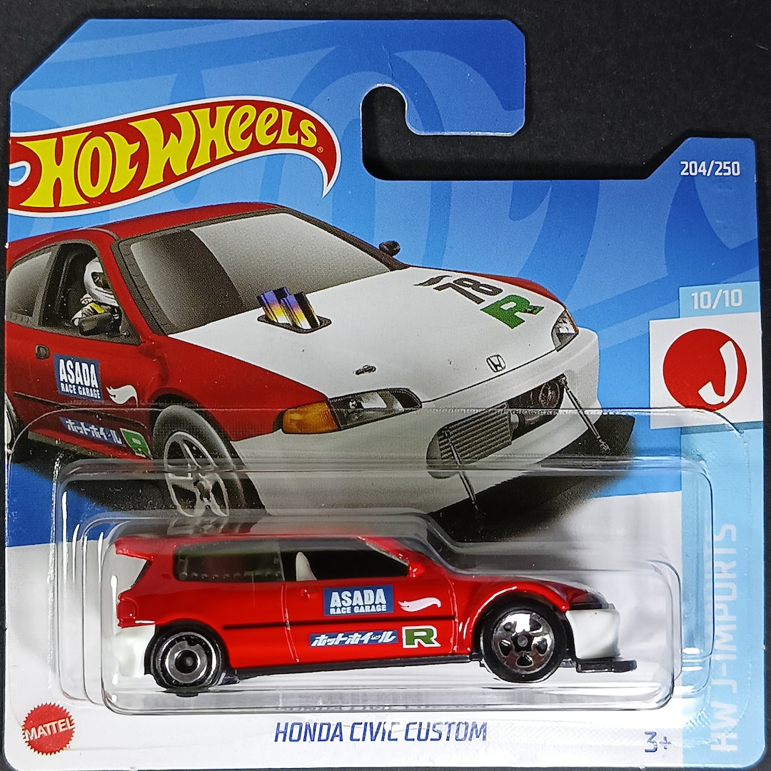 Honda Civic Custom Hot Wheels Collectible Model Car Miniature Gift Item ...