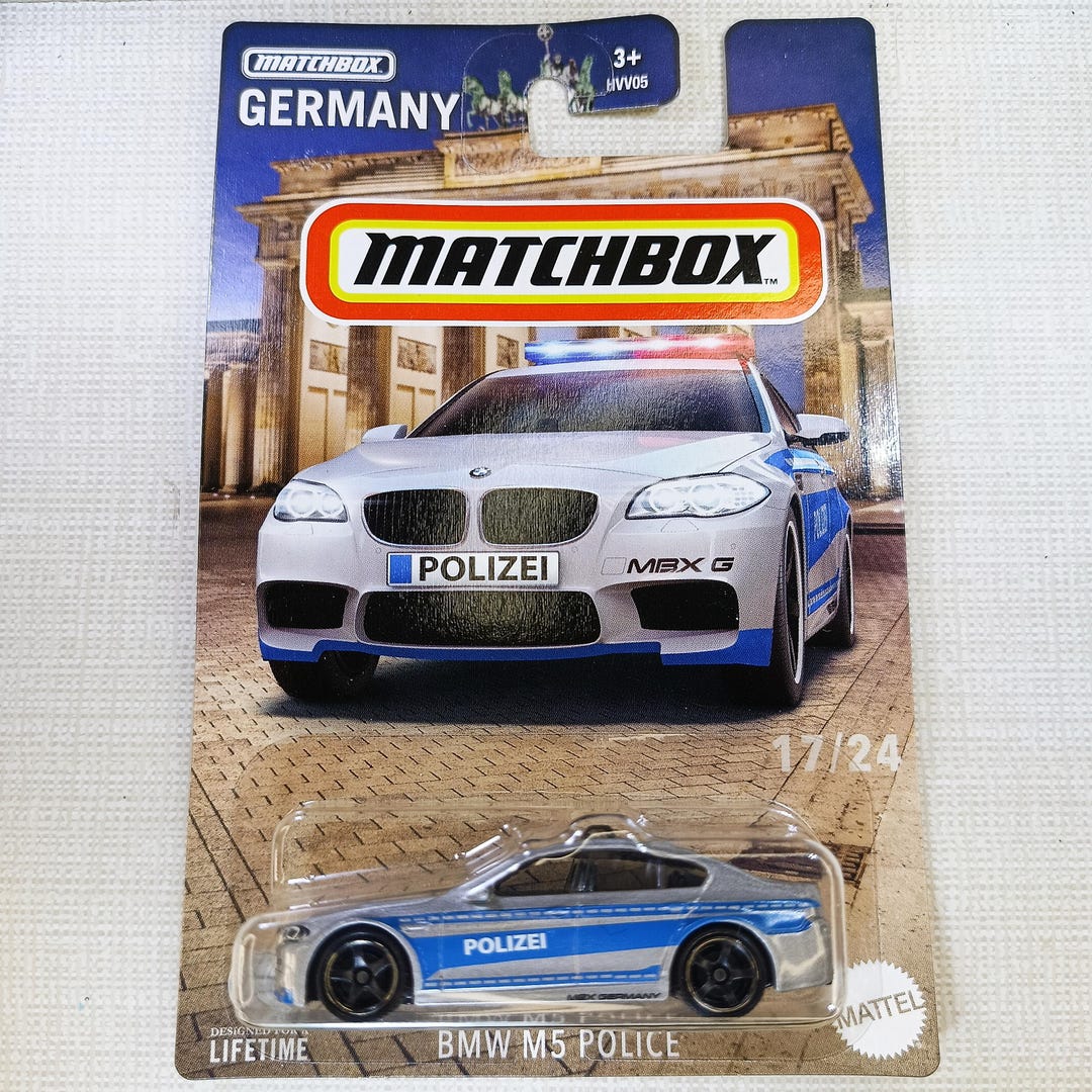Matchbox BMW M5 Police Collectible Model Miniature Car Birthday Gift ...