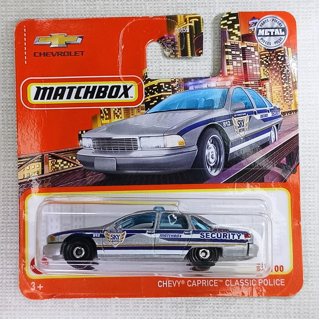 Matchbox Chevy Caprice Classic Police Collectible Model Car Miniature ...