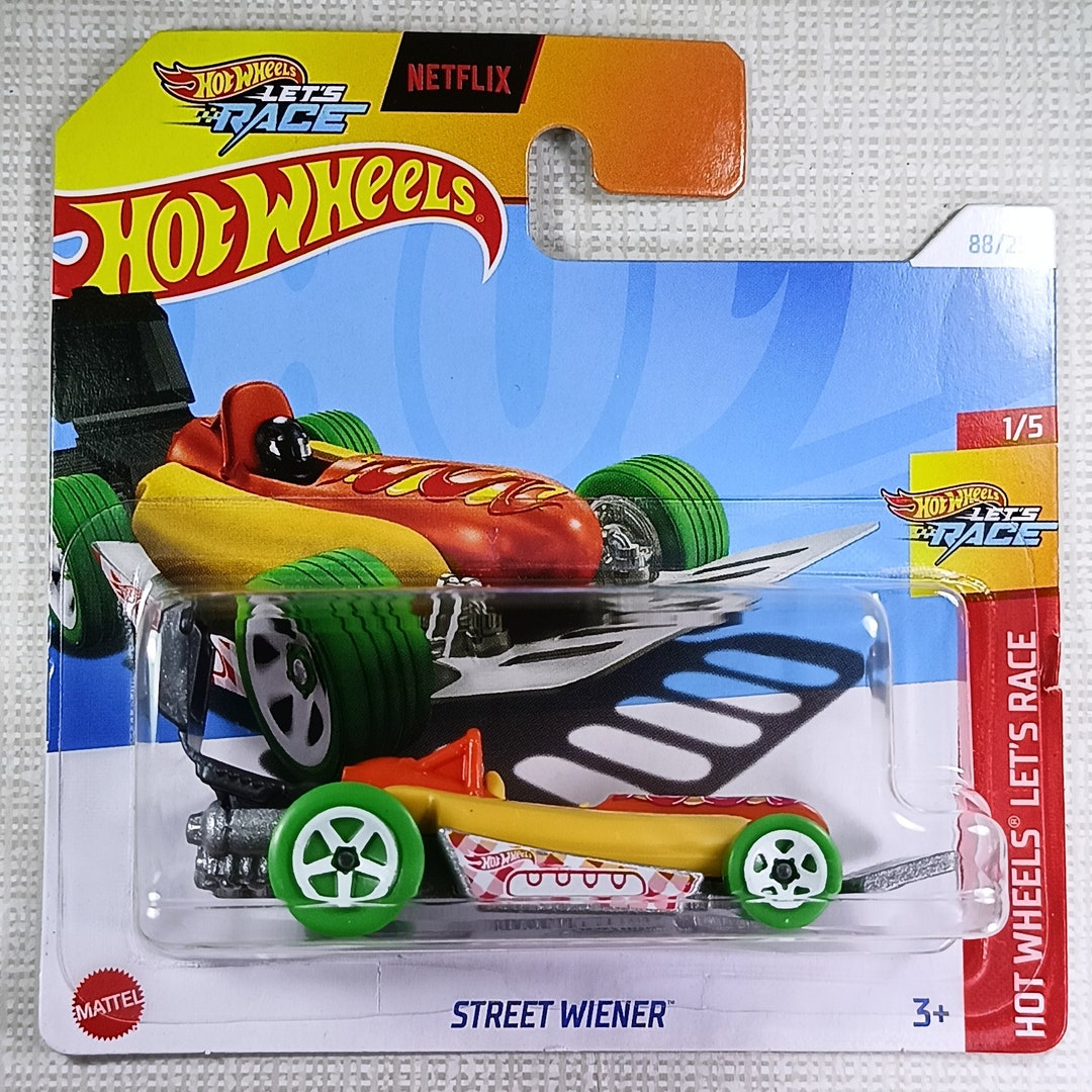 Hot Wheels Street Wiener Hot Dog Let's Race Collectible Model Car ...