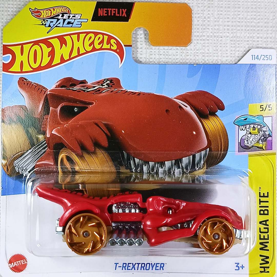 Hot Wheels T-rextroyer Red Let's Race Collectible Model Car Miniature ...