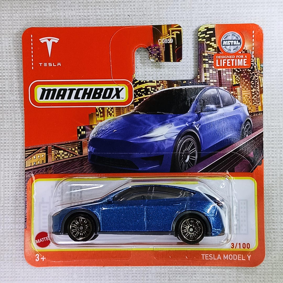 Matchbox Tesla Model Y Collectible Model Car Miniature Gift Item for ...
