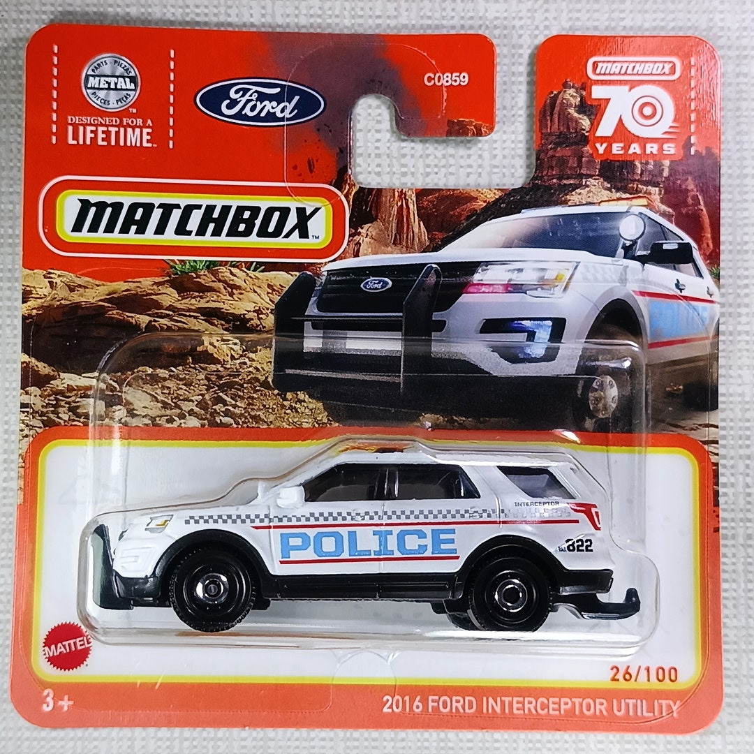 Matchbox Ford Interceptor Utility Police Collectible Model Car ...
