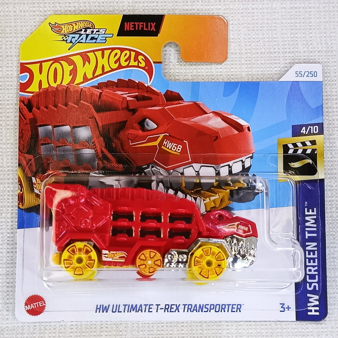 Hot Wheels HW Ultimate T-rex Transporter Red Collectible Model Car ...