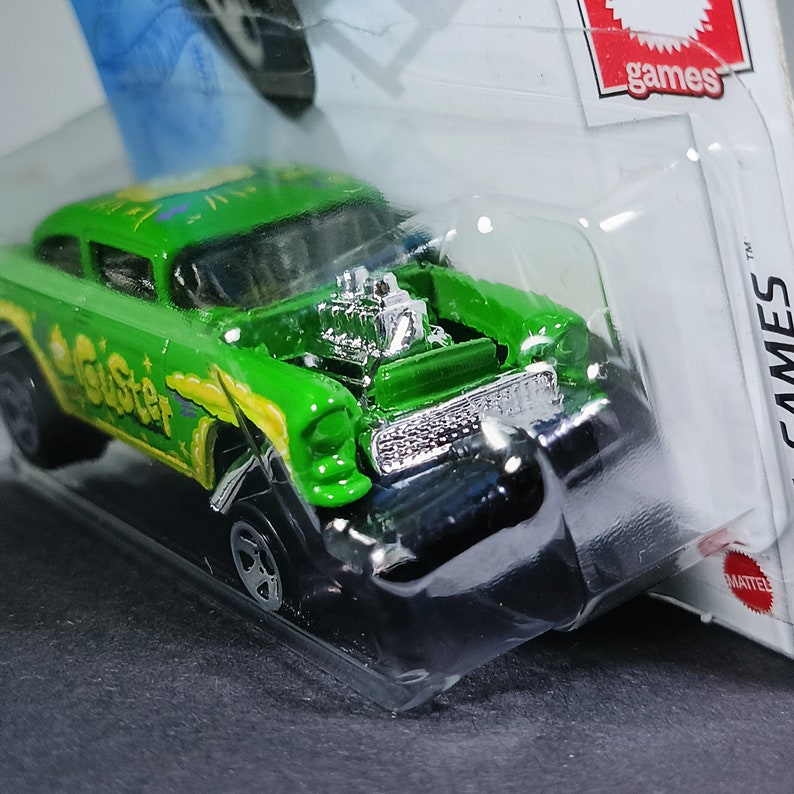 Hot Wheels '55 Chevy Bel Air Gasser Guster Mattel Games Collectible ...
