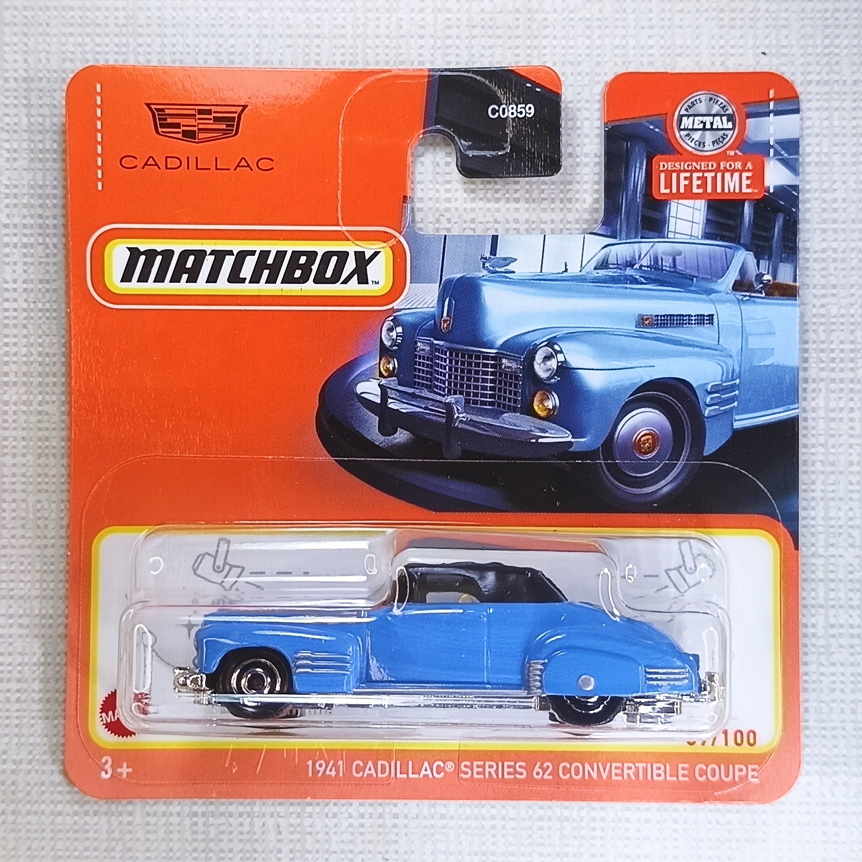 Matchbox 1941 Cadillac Series 62 Convertible Coupe Collectible Model ...