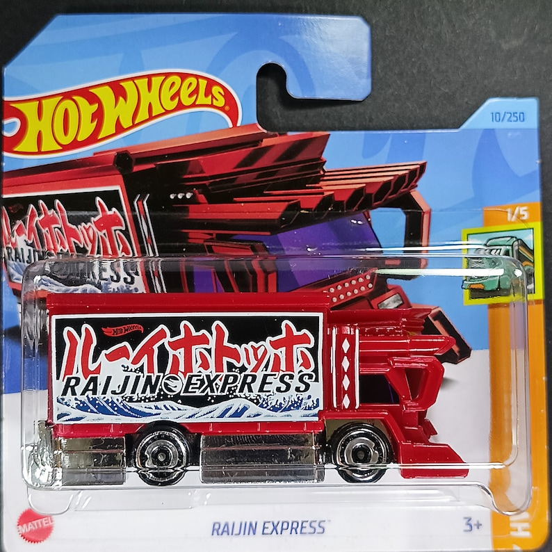 Hot Wheels Raijin Express Treasure Hunt Collectible Model Car Miniature ...